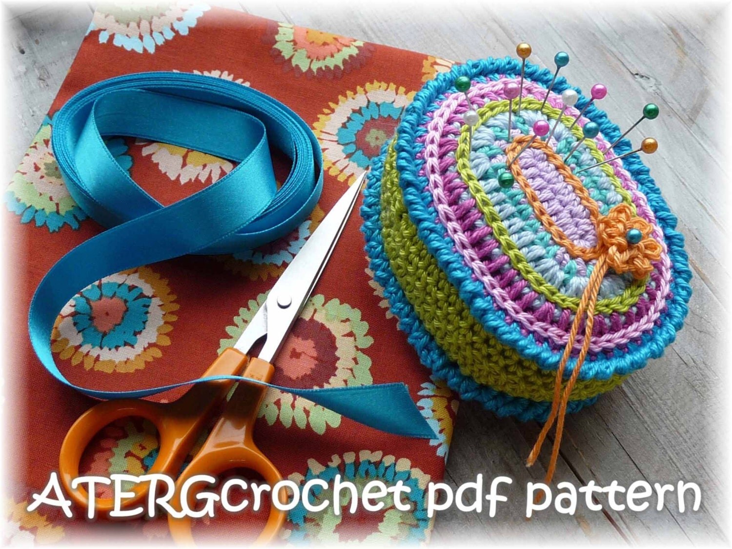 Crochet pattern PINCUSHION OVAL by ATERGcrochet