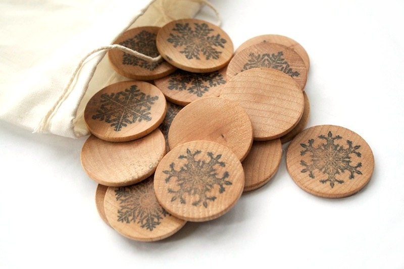 SALE Winter Snowflake Matching Game Montessori Travel