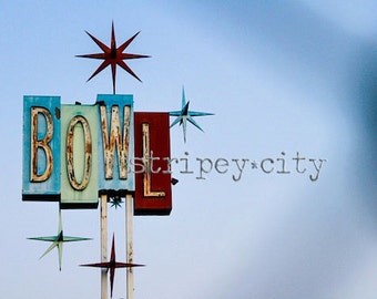 Bowling alley sign | Etsy