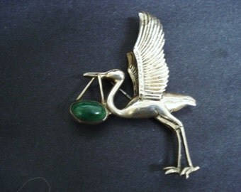 Popular items for stork pin on Etsy
