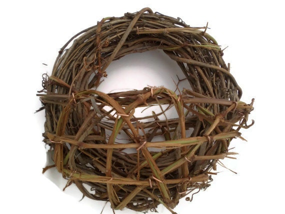 Grapevine Wall Basket Grapevine planter Rustic by colonialcrafts