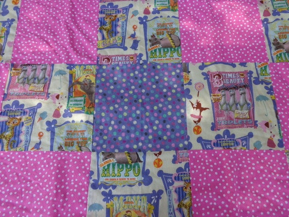 Sweet Swaddles Madagascar 3 Baby Girl Quilt