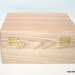 Wooden Gift Box / Keepsake Box / Ash Wood Box 6.30 x 5.70 x