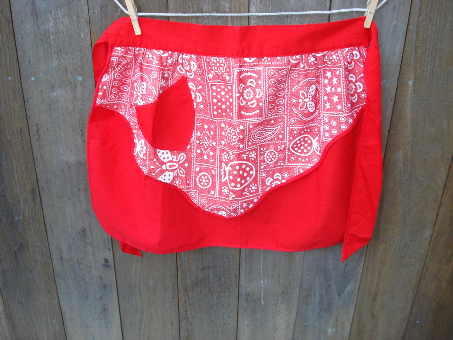 Vintage Hand Made Reversible Red Country Western Apron – Haute Juice