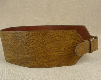 Wide Leather Belt Exceptional Quality Extra Wide 3.5 inch Vintage