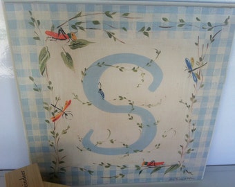 Letter block plaques | Etsy