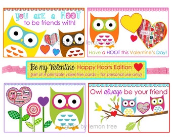 Unique owl valentine card related items | Etsy