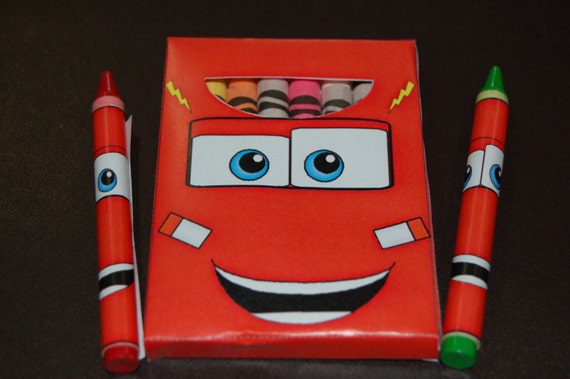 Items similar to Personalized / printable crayon box & matching crayon ...