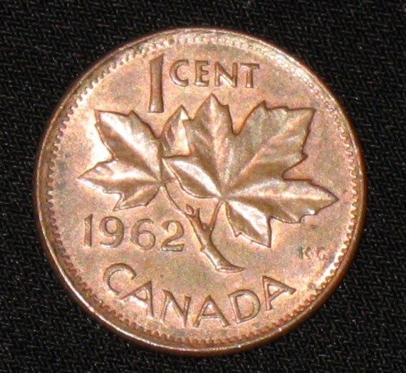 canada-one-cent-1962-2-by-coralrosecollectible-on-etsy