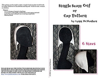 WN701 12th 16th Century Wimple Sewing Pattern by Wingeo