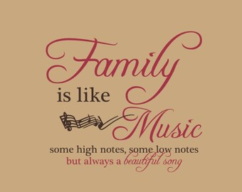 Popular items for family is like music on Etsy