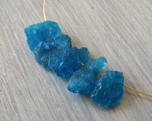 Unique neon blue apatite related items | Etsy