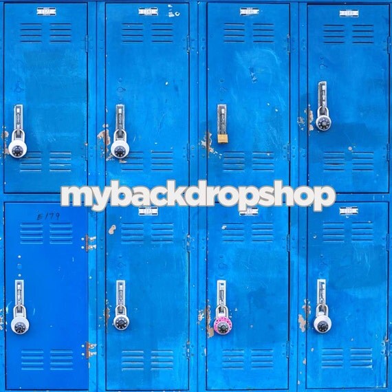 4ft x 4ft School Locker Photography Backdrop by MyBackdropShop