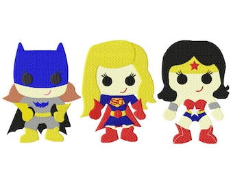 Superhero embroidery | Etsy