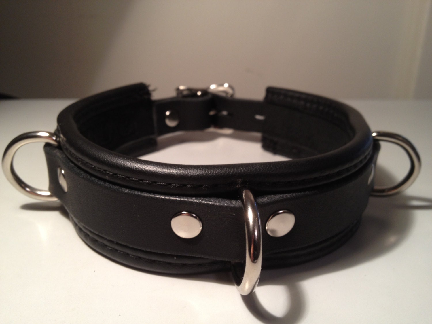 3 D-Ring Bondage Collar