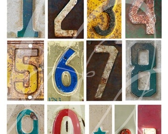 Popular items for rusted numbers on Etsy
