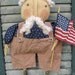 Uncle Sam EPATTERN primitive country americana cloth doll