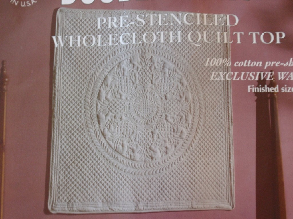 Pre-stenciled Wholecloth Quilt Kit Friendly Wreath