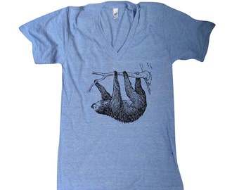 Popular items for sloth t shirt on Etsy