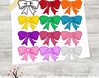Popular items for bows clip art on Etsy