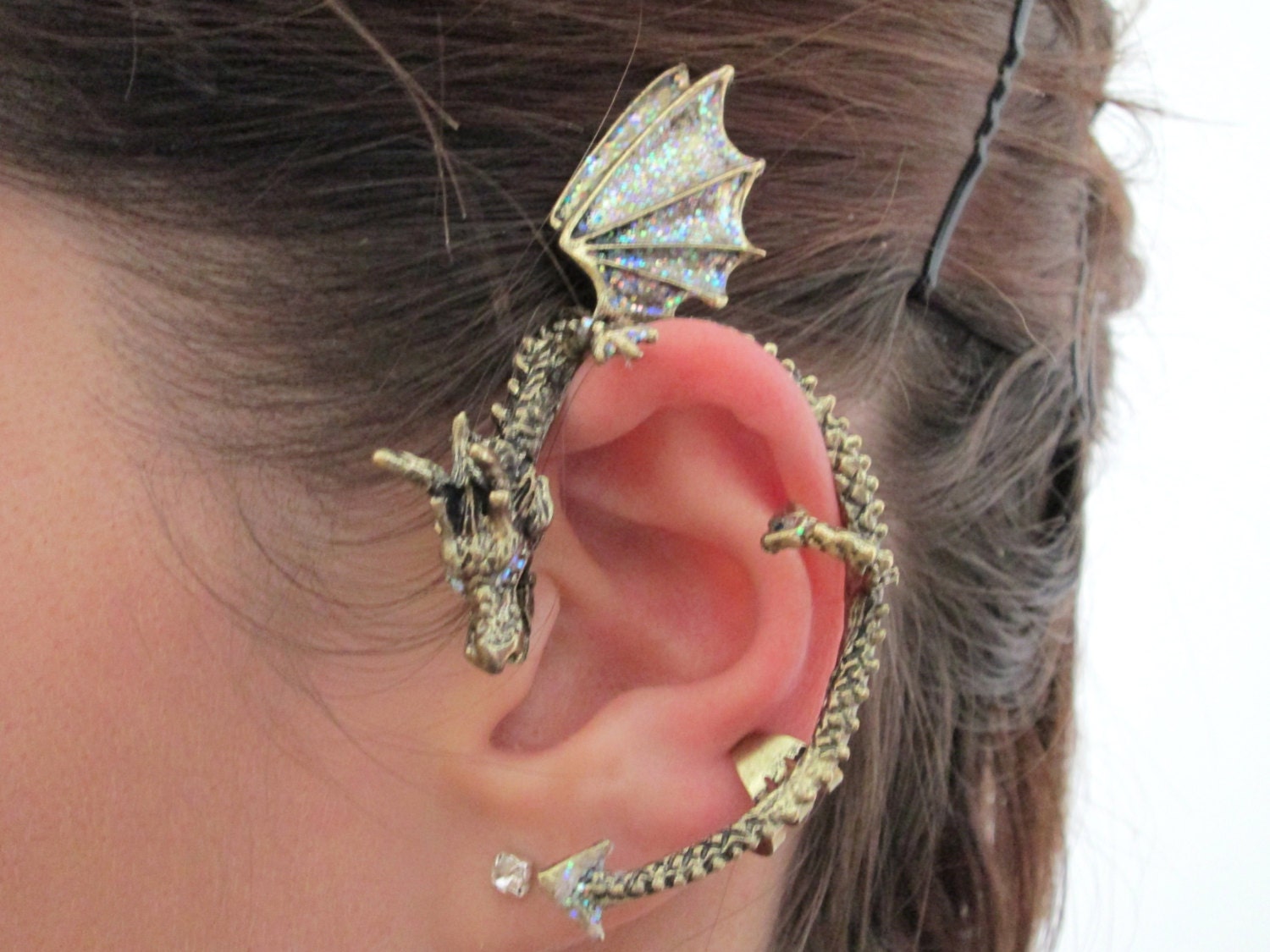Galaxy Dragon non pierced ear cuff