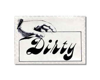 Dirty hands sign | Etsy