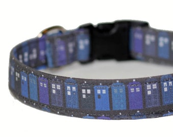 Popular items for tardis dog collar on Etsy