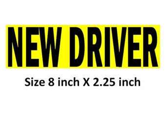 Popular items for novice driver sign on Etsy