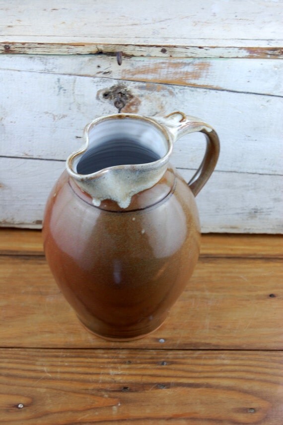 Large One Gallon Brownstone Pitcher Made to Order