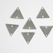 2 Hole Silver Plated Triangle Connector Link Charms Drops 13mm