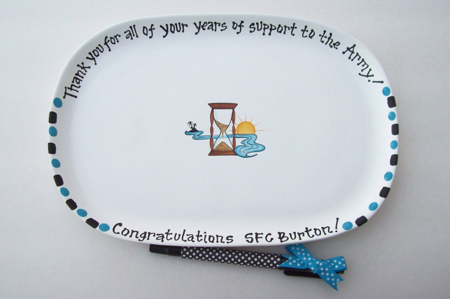 Ceramic Signature Plate for RETIREMENT