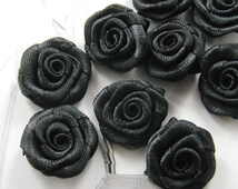 Unique black rose applique related items | Etsy