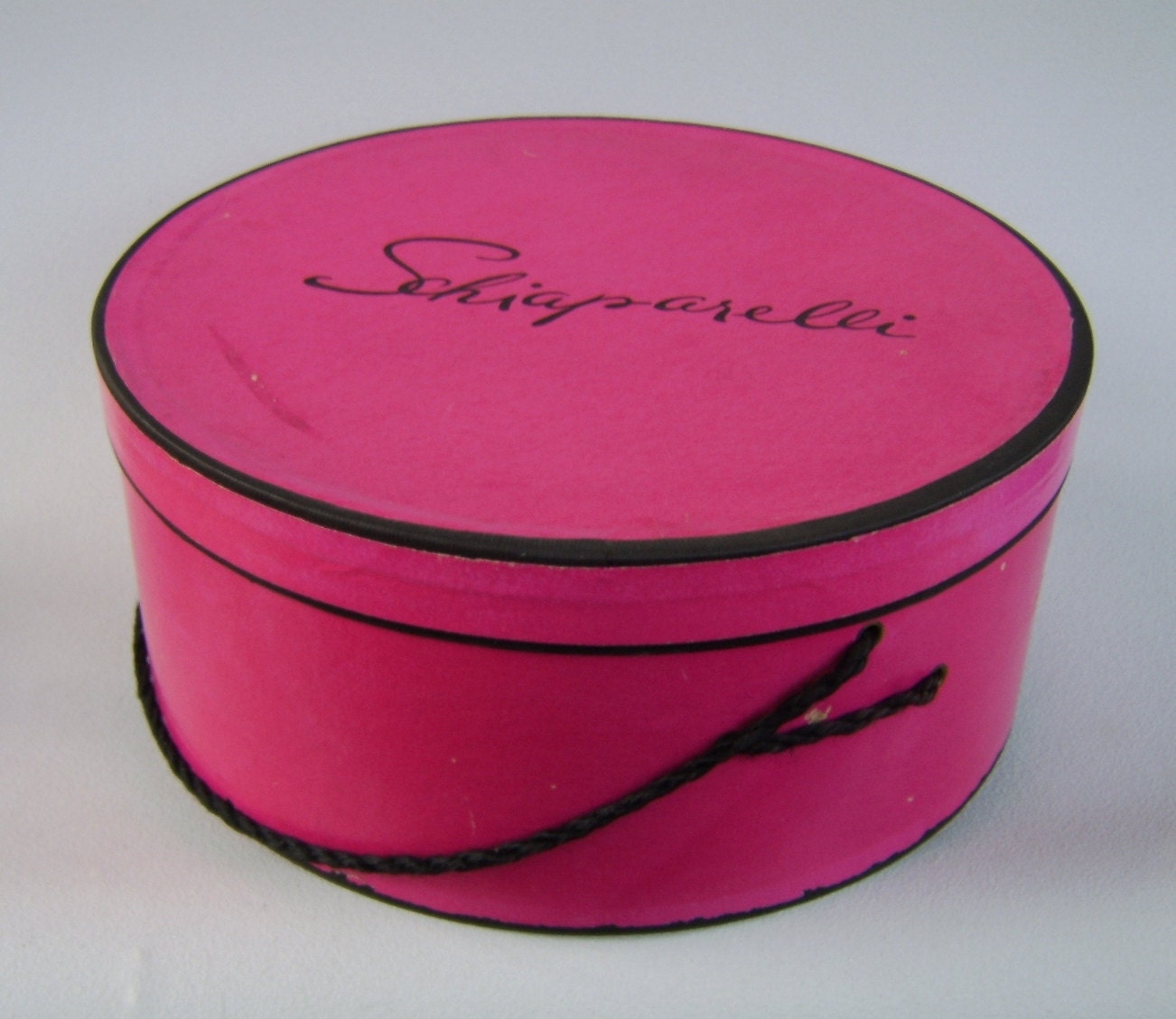 Vintage Schiaparelli Hot Pink Hat Box Paris by uncommonvintage
