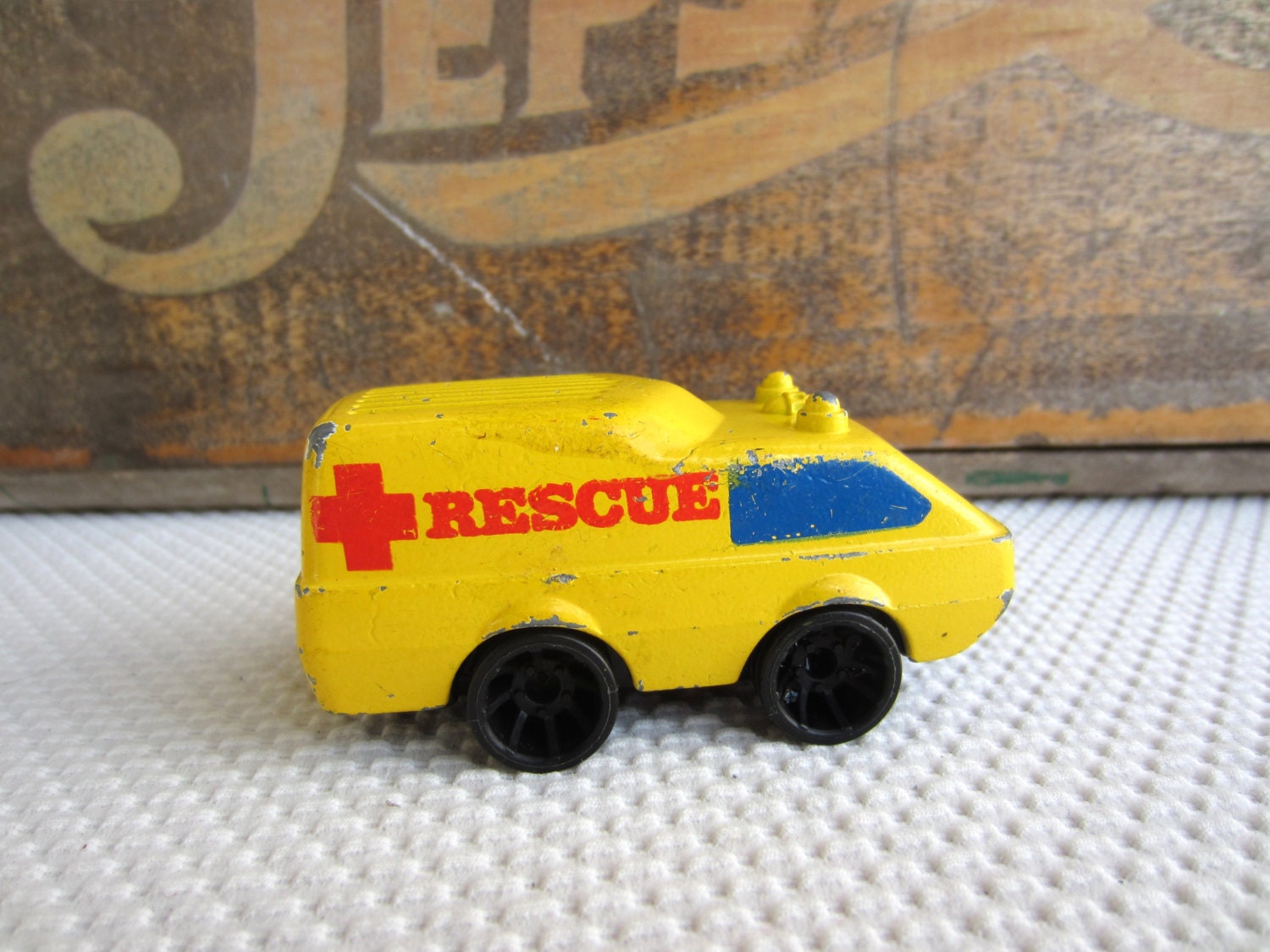 Vintage 1979 Mattel Rescue Vehicle Heavy Diecast Hong Kong