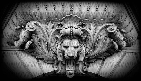 Items similar to Gothic - Lion - Relief - Roman - Greek - Classical ...
