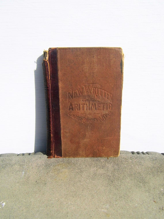 Vintage Math Book Vintage Arithmetic Book by PaperWoodVintage