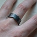 unisex silver ring abstract or irregular ring handmade