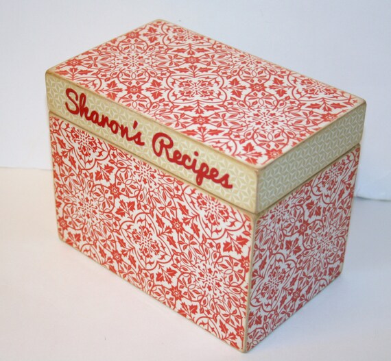Personalized Recipe Box For 4X6 Cards at Tammy Jackson blog