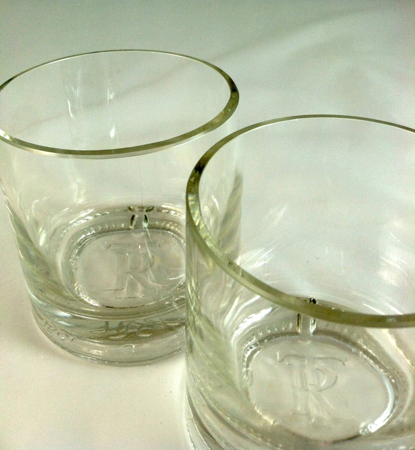 Templeton Rye Bottle whiskey rocks Glasses set of 2