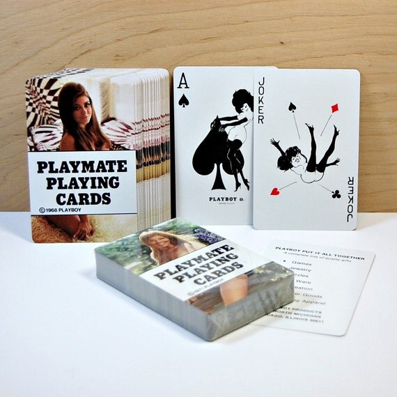Vintage 60s 70s Playboy Playmate Playing Cards