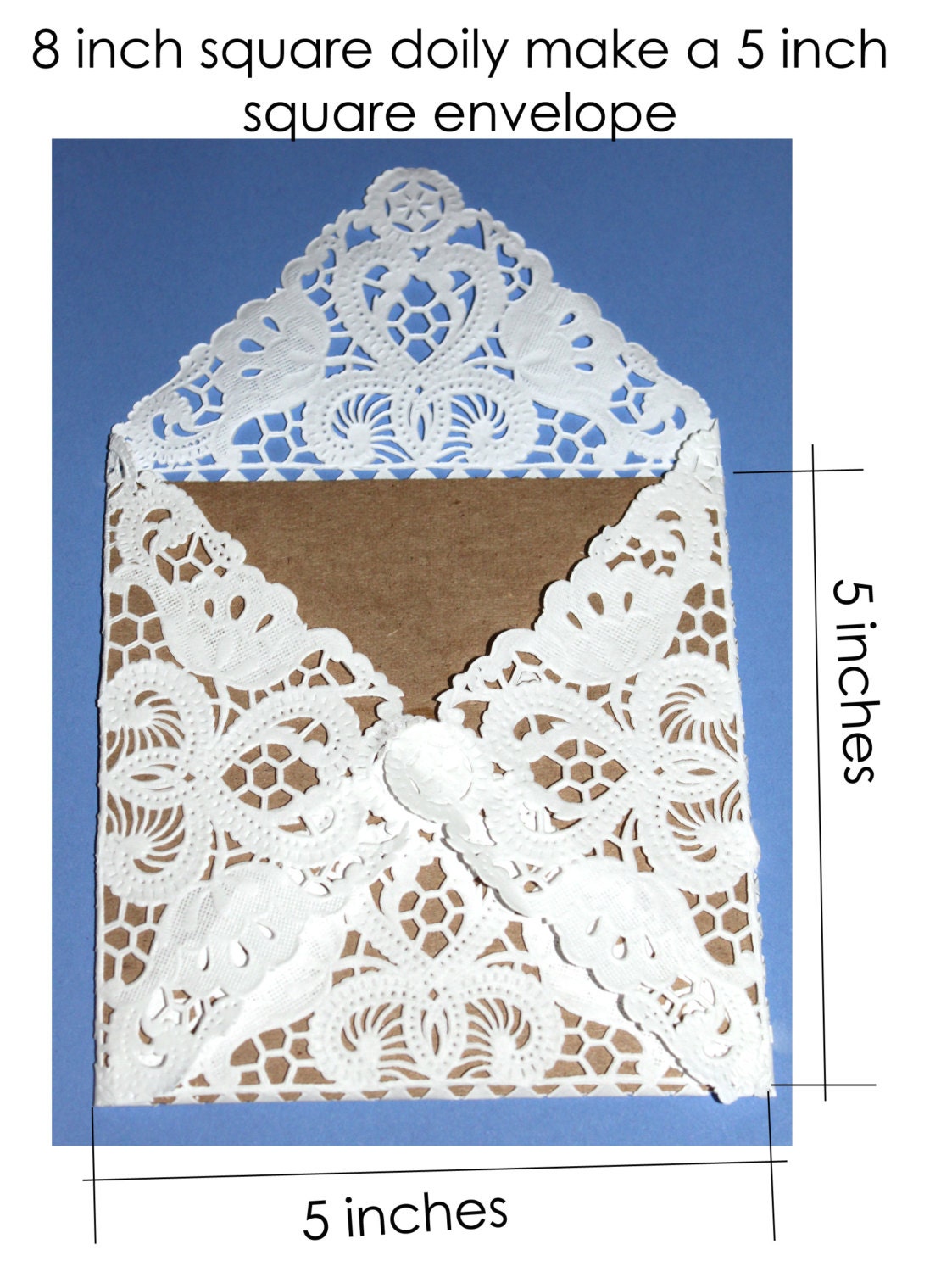 Square Paper Doilies 50 doilies 8 inch white