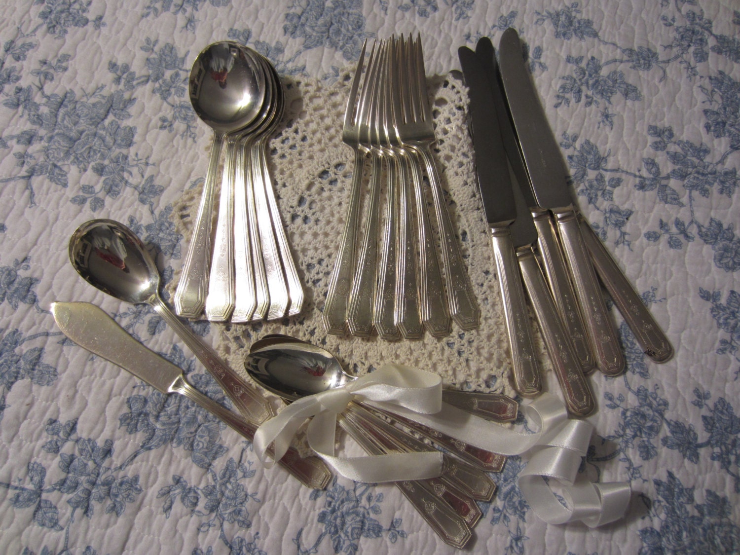 Silver Plate Flatware Set ... S.E.B. E.P.N.S. National SEB