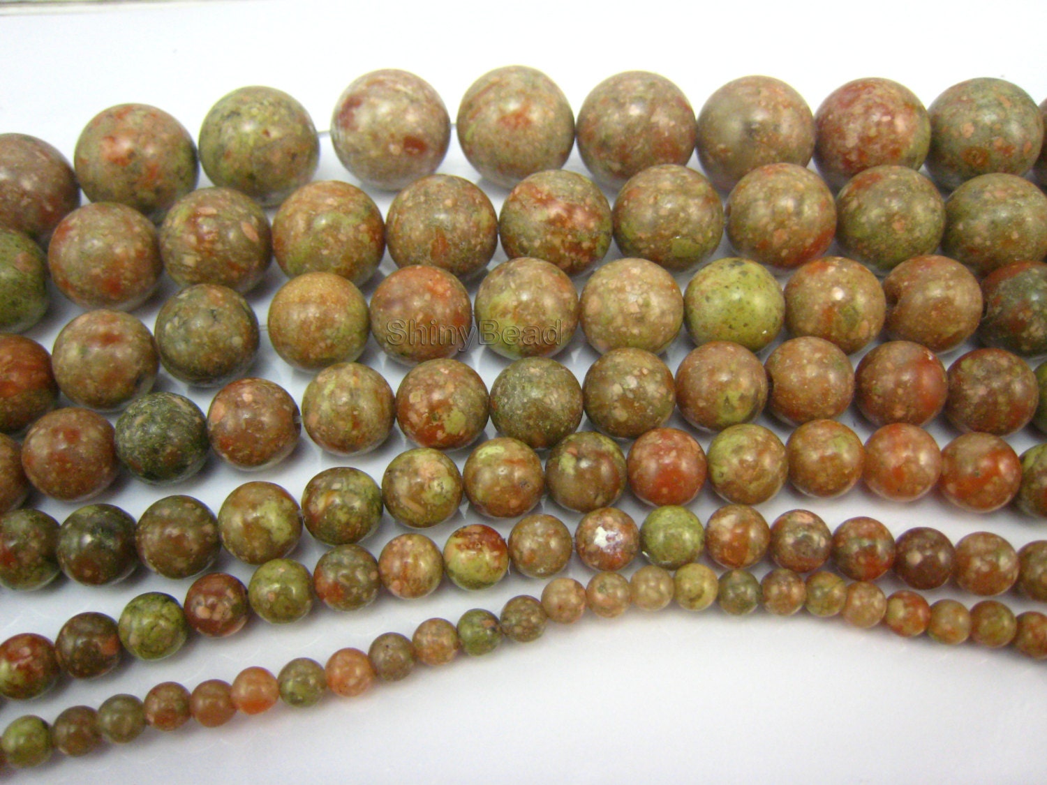 Autumn jasper round beads 8mm 15 inch strand | ShinyBead--gemstone ...