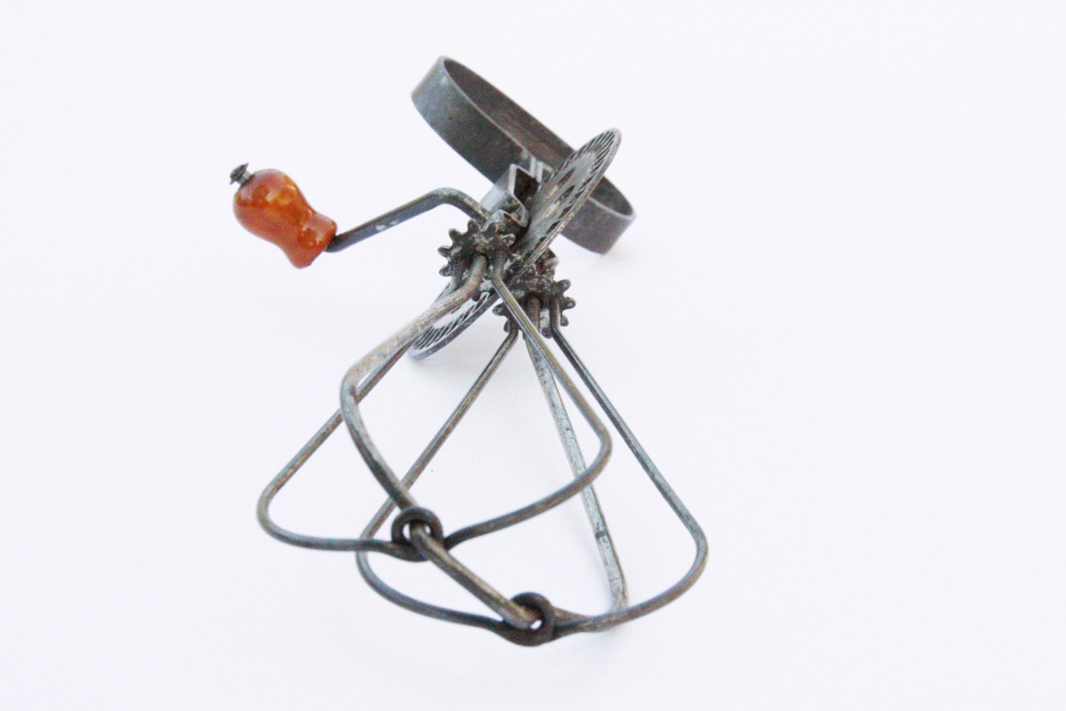 Italian kitchen whisk Vintage mechanical egg by Andolinaswishes