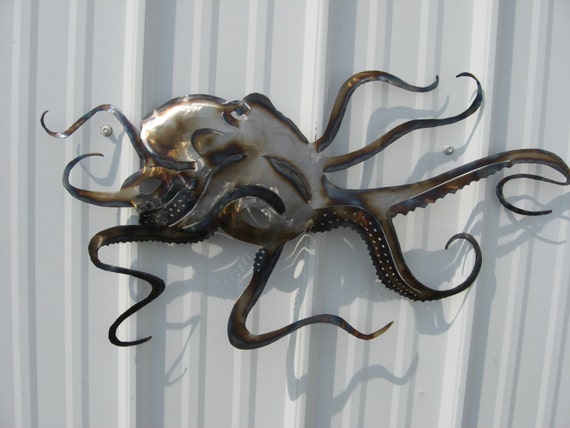 Metal Octopus Sculpture