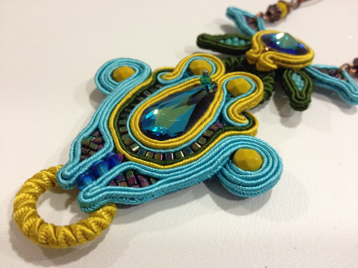 Items similar to Soutache Jewelry. Soutache necklace. Soutache Jewelry ...