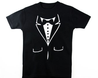 Tuxedo tshirt | Etsy