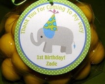 Popular items for elephant favor tag on Etsy