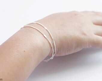 Popular items for thin silver chain on Etsy