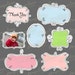 28 Digital Vector Printable Frames and Labels for Scrapbooking